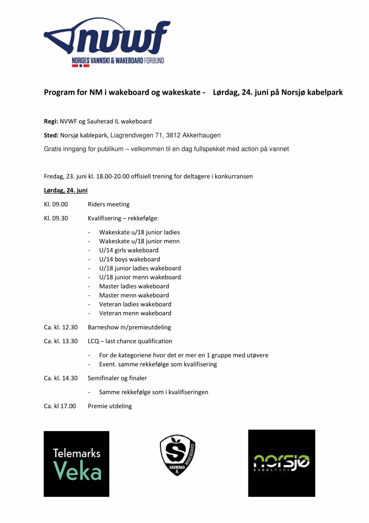 NM i wakeboard på Norsjø Kabelpark - TelemarksVeka